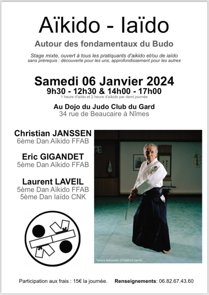 Stage Aïkido / Iaido – 06 jan. 2024 - Judo Club du Gard